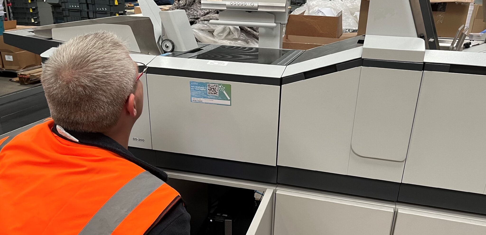 We’ve taken delivery of a Quadient Neopost DS-200 folder/inserter ...